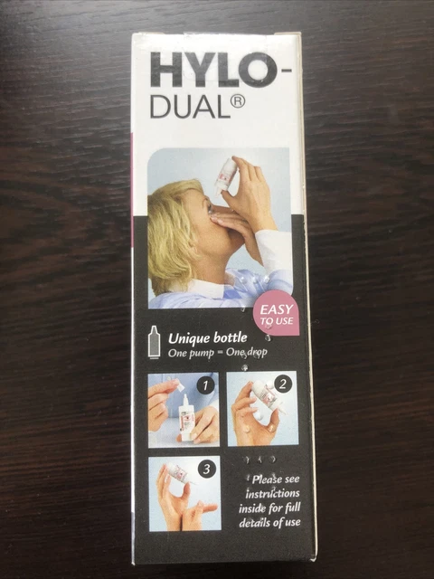 HYLO-DUAL LUBRICATING EYE DROPS WITH ECTOIN 10ml £6.51 - PicClick UK