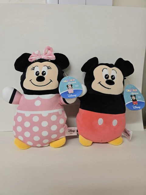 SQUISHMALLOWS HUGMEES DISNEY Mickey Mouse & Minnie Mouse 10" Plush Soft ...