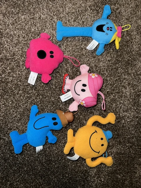 MR MEN LITTLE Miss Plush Soft Toy McDonald's Happy Meal 2021 Bundle x5 ...
