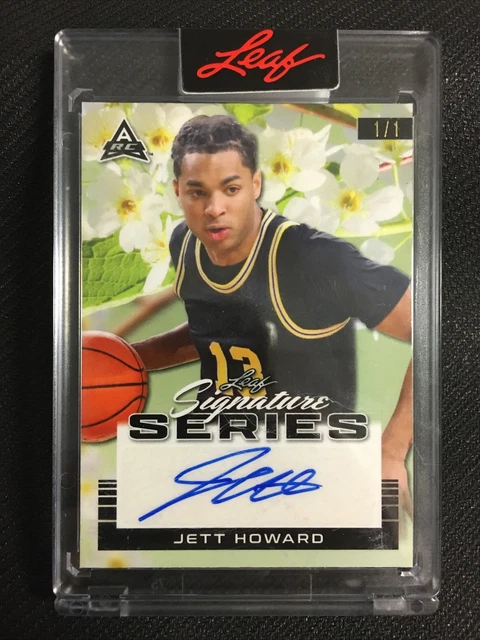 JETT HOWARD RC 2023 Leaf Signature Series Autograph One Of One Auto 1/1 ...