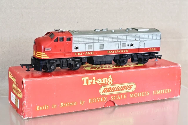 TRIANG R55 TRANSCONTINENTAL Tr TC B-B Diesel Locomotive 4008 De 1957 Og ...
