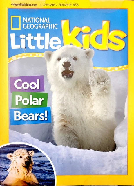 NATIONAL GEOGRAPHIC LITTLE Kids Magazine Cool Polar Bears + more Jan ...