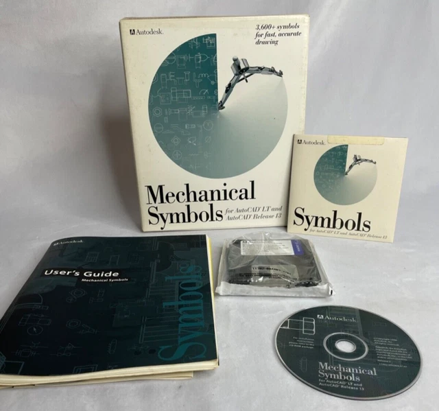 MECHANICAL SYMBOLS FOR AutoCAD Windows 3 £45.16 - PicClick UK