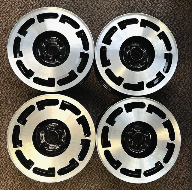 SET (4) GENUINE ORIGINAL VW GOLF Mk1 PIRELLI P SLOT alloy wheels R14X6 ...