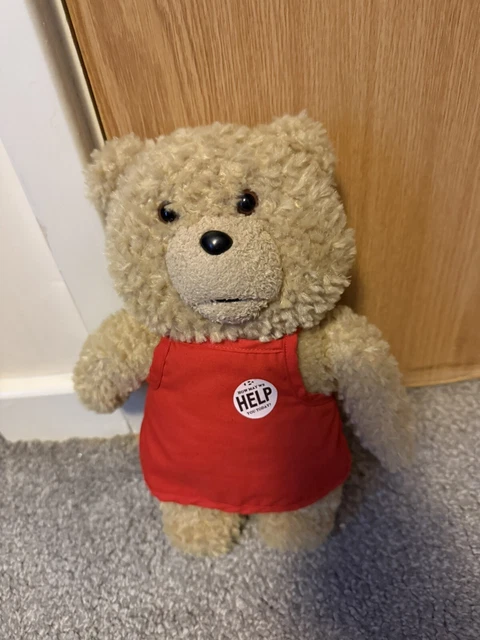 TED THE MOVIE 12” tall TALKING soft Plush Teddy Bear Red Top £14.99 ...