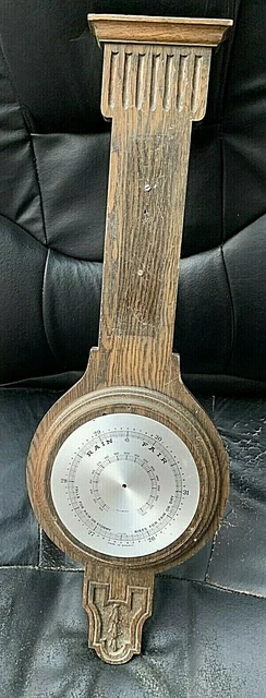 VINTAGE WALL BAROMETER - Without Dial & Thermometer - Parts Only £18.00 ...