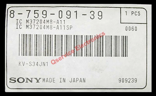 NEU & ORIGINAL Sony P/N 8-759-091-39 IC M37204M8-A11SP für KVS34MN1 CRT ...