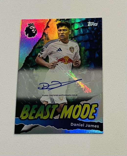 TOPPS PREMIER LEAGUE 2026 Beast Mode Daniel James Signed Autograph ...