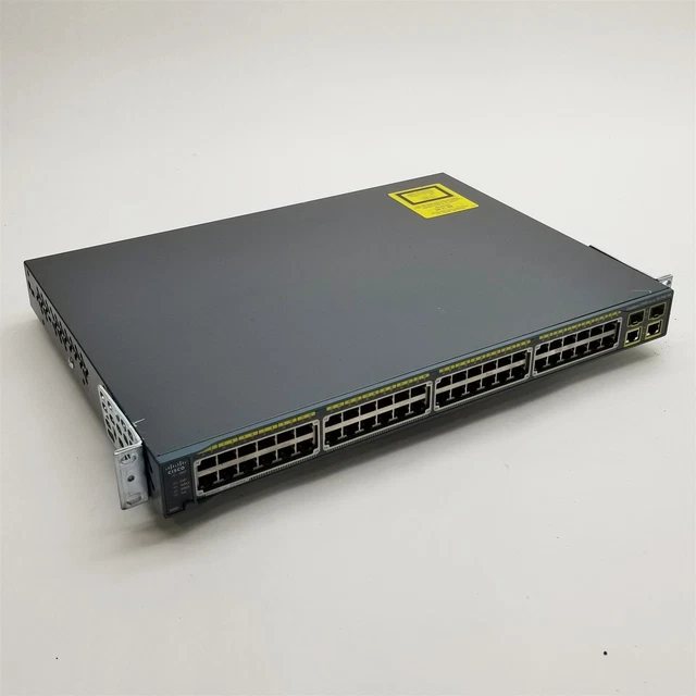 CISCO CATALYST 2960 SI 48-Port Ethernet Managed Network Switch WS-C2960 ...