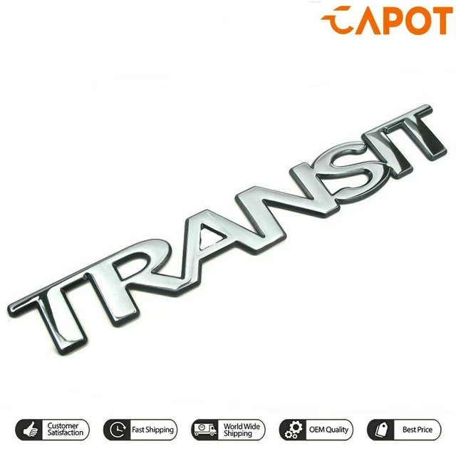 BADGE EMBLEM REAR DOOR NAME PLATE GENUINE FORD TRANSIT, 48% OFF