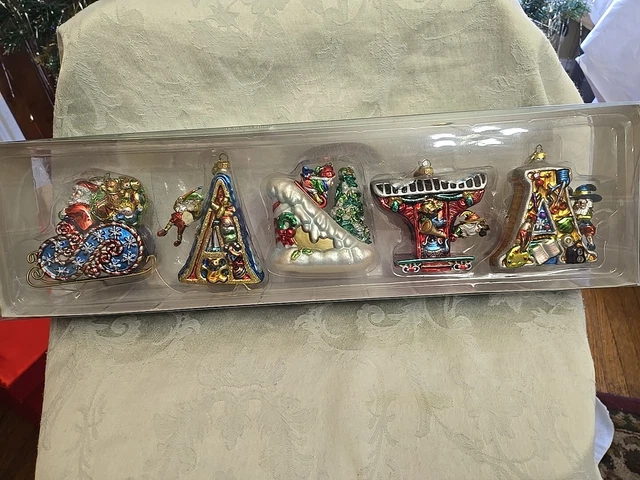 DEPT 56 15 Anniversary SANTA Ornaments North Pole Christmas First "A ...