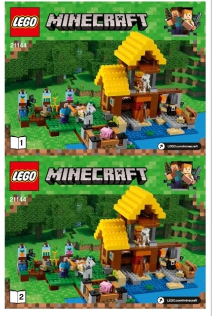 LEGO MINECRAFT THE Farm Cottage 21144 INSTRUCTIONS ONLY NEW (82) £14.99 ...