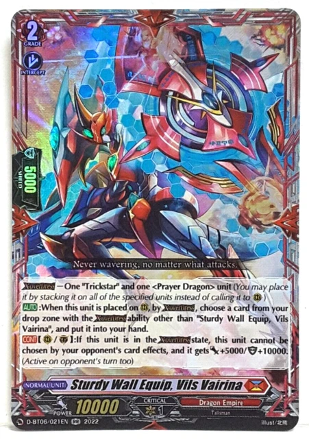 CARDFIGHT VANGUARD SOLIDE Mural Equip, Vils Vairina D-BT06/021EN RR Dragon EUR 3,97 - PicClick FR