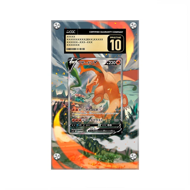 CHARIZARD V 154/172 - Vitrine Carte de Protection Pokémon CGC Extended ...