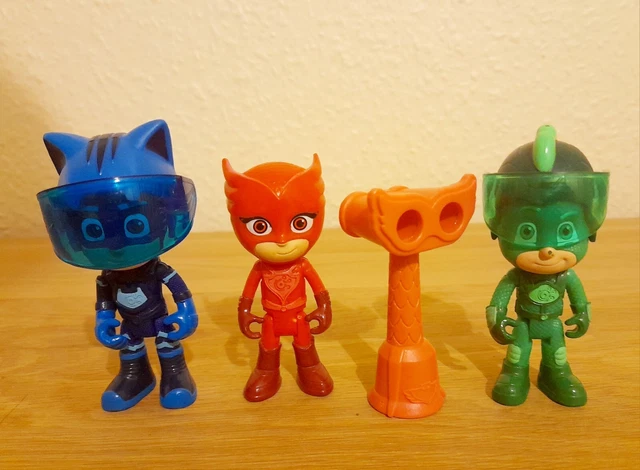 PJ MASKS BUNDLE- Super Moon Catboy Owlette Gekko Spacesuit Figures ...