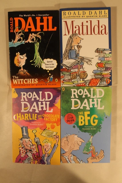 CHARLIE AND THE Chocolate Factory, Matilda, Witches, BFG by Roald Dahl ...