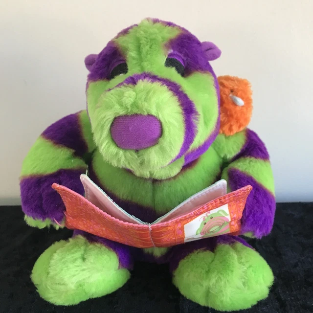 FIMBLES ROLY MO reading book Moving Head 10” tall Soft Plush toy 2002 ...