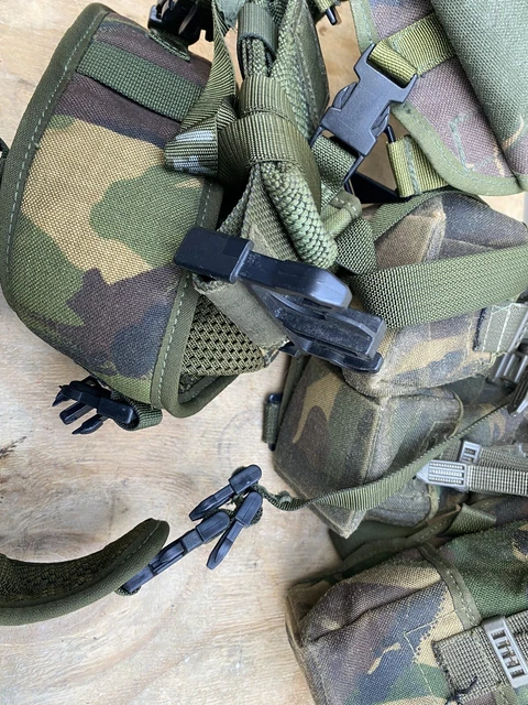 BRITISH ARMY MILITARY Combat Harness Webbing Vest Belt 5 Pouches £65.00 ...