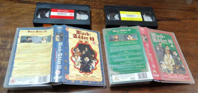 VHS - BLACKADDER II Rowan Atkinson Stephen Fry BBC VINTAGE LOTTO DI 2 ...