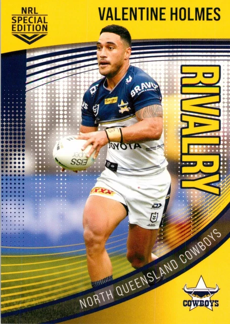 2022 NORTH QUEENSLAND COWBOYS NRL Card VALENTINE HOLMES Rivalry Special ...