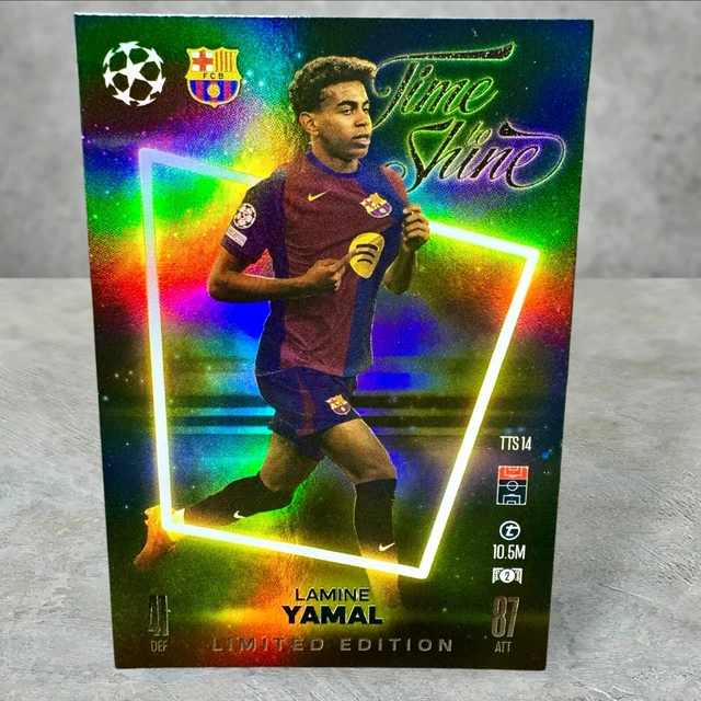 TOPPS MATCH ATTAX 2024/25 Lamine Yamal (FC Barcelona) Time to Shine ...