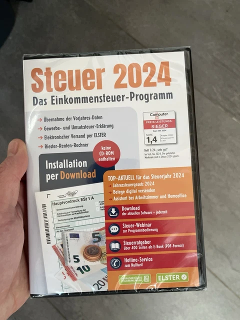 ALDI STEUER 2024 Einkommenssteuer Steuererklärung Steuerprogramm Download 24 CD EUR 10,00 ...