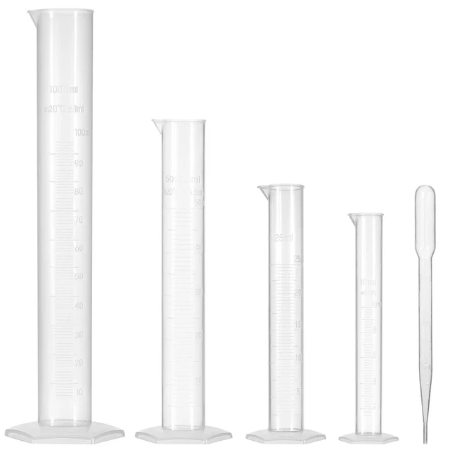 PRACTICAL 10ML GRADUATED Cylinder 5ml Graduated Cylinder Indoor Inside ...