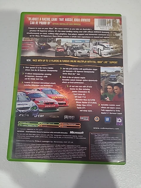 V8 SUPERCARS RACE Driver (Original Xbox) $10.00 - PicClick AU