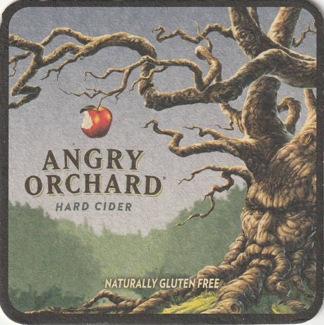 BEER MAT - ANGRY ORCHARD CIDER - HARD CIDER - (Cat No 004) - (2012) £2. ...