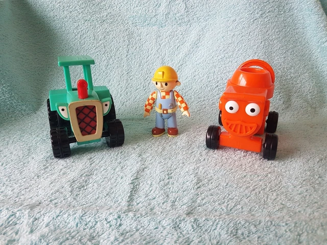 BOB THE BUILDER TOY BUNDLE Travis The Tractor & Dizzy The Cement Mixer ...