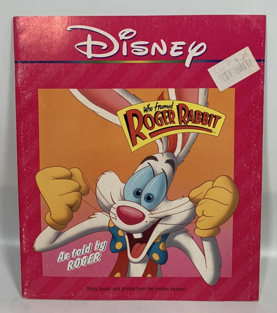 DISNEY STORYTELLER WHO Framed Roger Rabbit Read-Along Book No Tape £4. ...