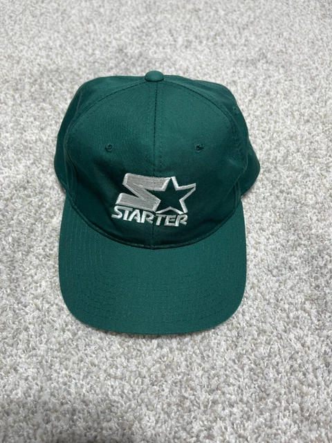 VINTAGE STARTER CAP Snapback Logo and Star Plain Green $24.99 - PicClick