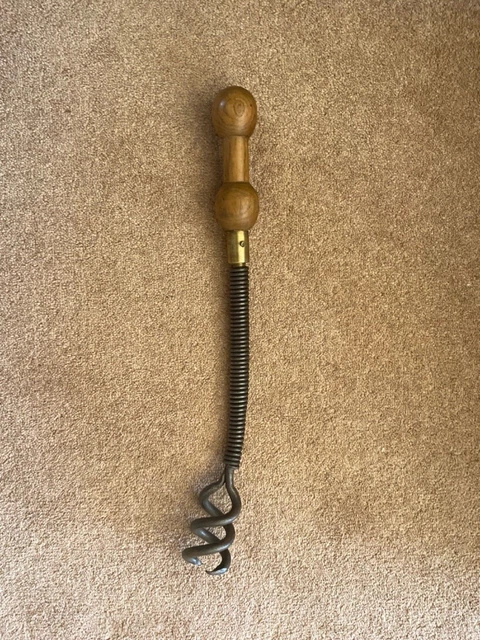 ANTIQUE ARTILLERY CANNON Gunners Worm Rod Militaria 2” Barrel Military ...