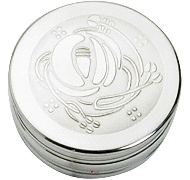 RENNIE MACKINTOSH GLASGOW Rose Bud Design on Lid 50mm Pewter Trinket ...