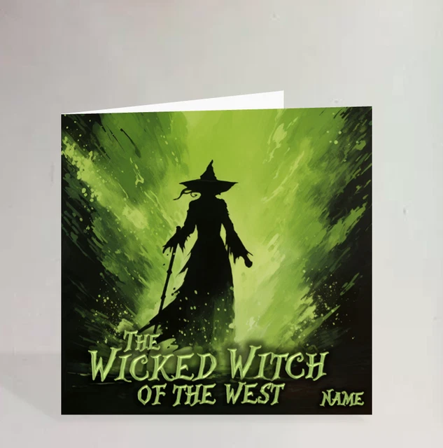 PERSONALISED WICKED WITCH of The West (Wizard of Oz) Painting/Art ...