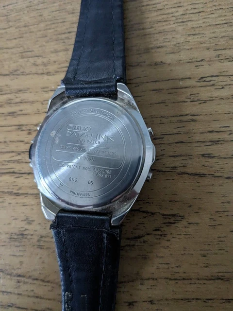 VINTAGE TIMEX MICROSOFT Data Link 150 Digital Watch Men Gray Black ...