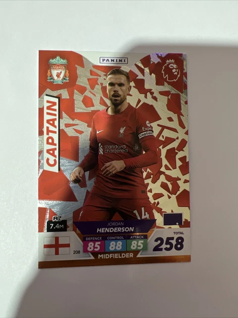 JORDAN HENDERSON ADRENALYN PLUS 2023 CAPTAIN CARD # 208 New Condition £ ...