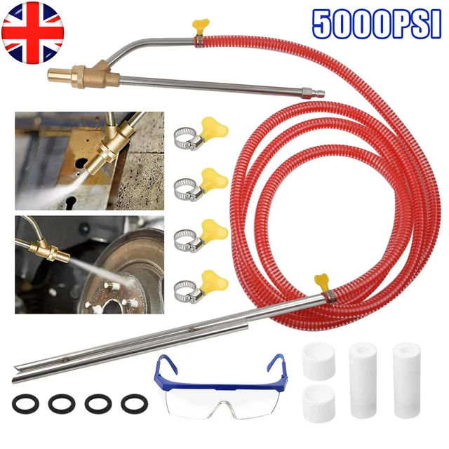 5000 PSI PRESSURE Washer Sandblasting Kit Wet Abrasive Sand Blaster ...