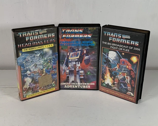 VINTAGE BUNDLE OF Transformers VHS Tapes 1988/1989 £12.99 - PicClick UK