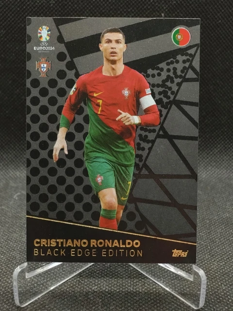 2024 TOPPS MATCH Attax Euro 2024 Cristiano Ronaldo Black Edge Edition #BE7 $26.00 - PicClick AU