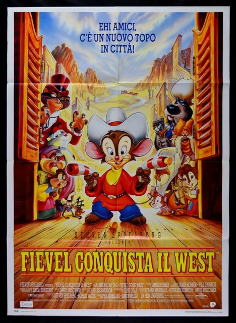 MANIFESTO FIEVEL CONQUÊTE Il West Steven Spielberg Animation A05 EUR 32 ...