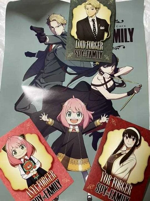 SPY X FAMILY Tower Records CAFE Postcard Loid Yor Anya with a bonus £50 ...