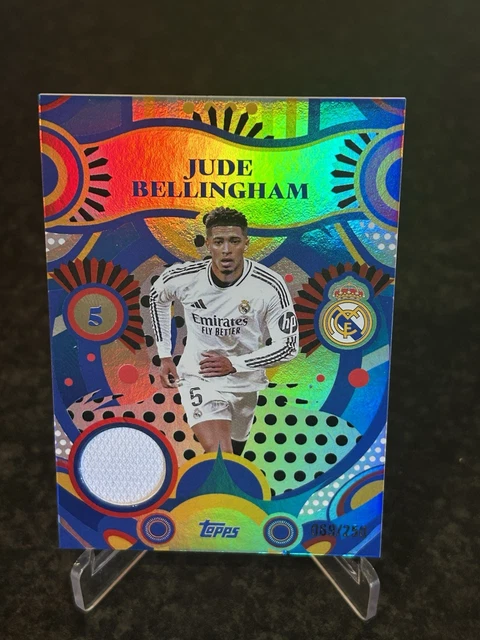 TOPPS 2024-25 REAL Madrid Team Set Jude Bellingham Player Worn Relic ...