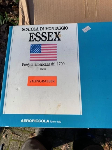 STEINGRÄBER BAUSATZ SCHIFF Segelschiff USF Essex US Frigate 1799 Holz ...