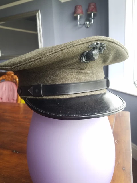 WW2 USMC MARINE Corps Visor Cap £65.00 - PicClick UK