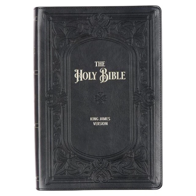 KJV HOLY BIBLE, Giant Print Full-Size Faux Leather Red Letter Edition - Thumb In EUR 60,29 ...