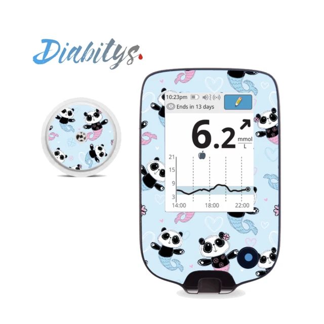 FREESTYLE LIBRE/LIBRE 2 Reader Sticker and 1 Sensor Sticker - Panda ...
