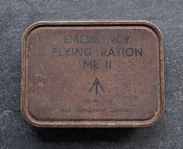 GENUINE WW2 RAF Emergency Flying Ration MKII Tin £55.00 - PicClick UK
