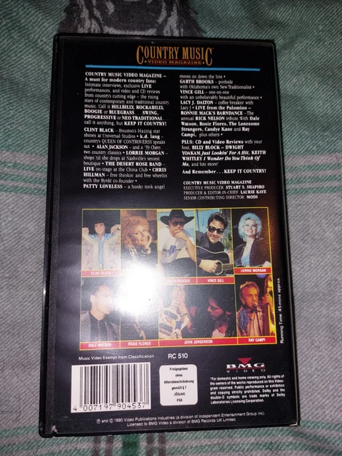 COUNTRY MUSIC VIDEO Magazine Vhs 1990 £3.84 - PicClick UK