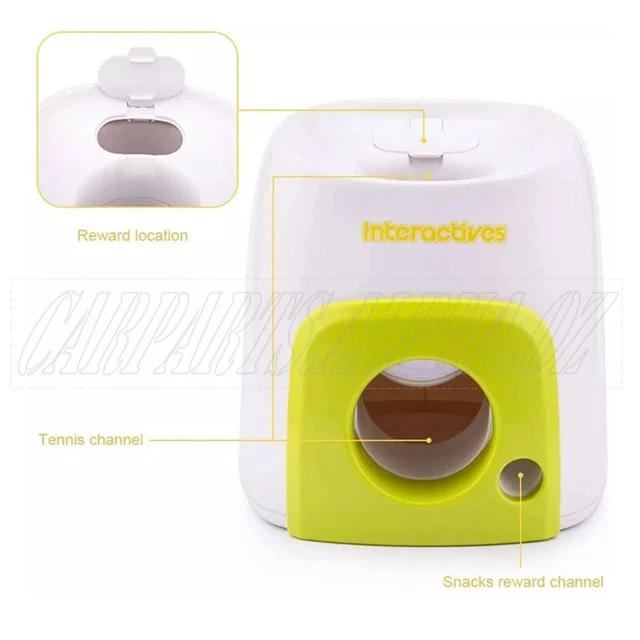 PORTABLE PET ROLL Out Tennis Ball Machine Launcher Interactive Pet Dog ...